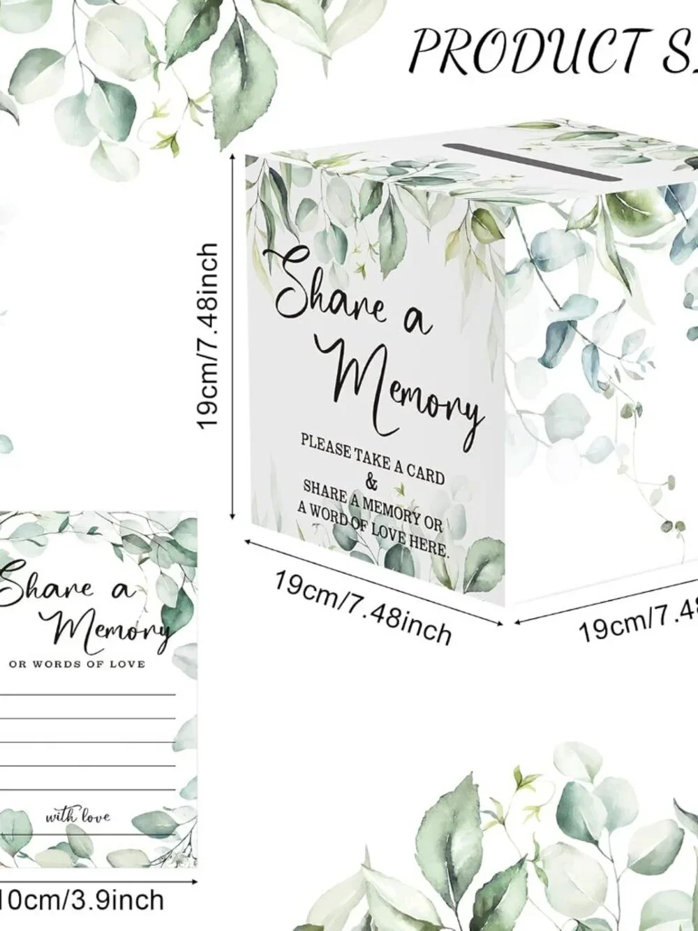 Other | 5 Pcs Greenery Share A Memory Cards For Collections Of Life ...